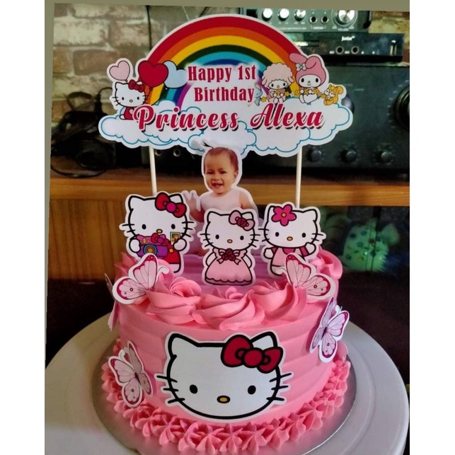 E-Chad_hello_kitty_butterfly theme cake topper | Shopee Philippines