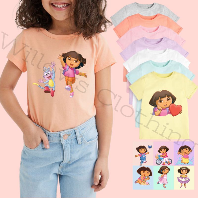 Dora Round Neck T-shirt (Kids-Teens) | Shopee Philippines