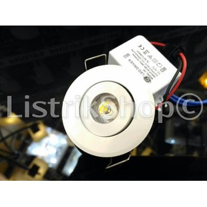 1 Watt Round White Spot Led Downlight (White) | Shopee Philippines