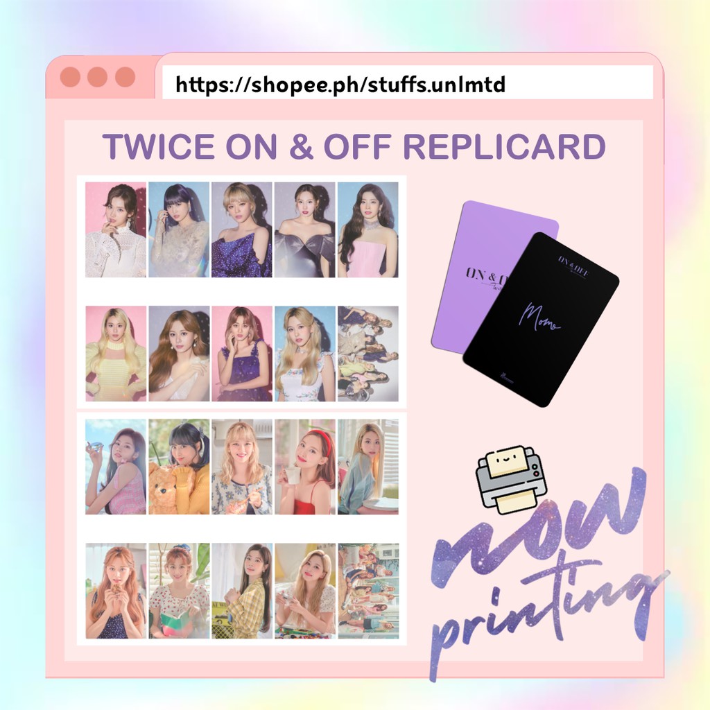 ONCE ON & OFF FANMADE PHOTOCARD | Shopee Philippines
