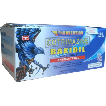 Baxidil Cotrimazine 240mg 100 Tablets Antibacterial for Gamefowl ...