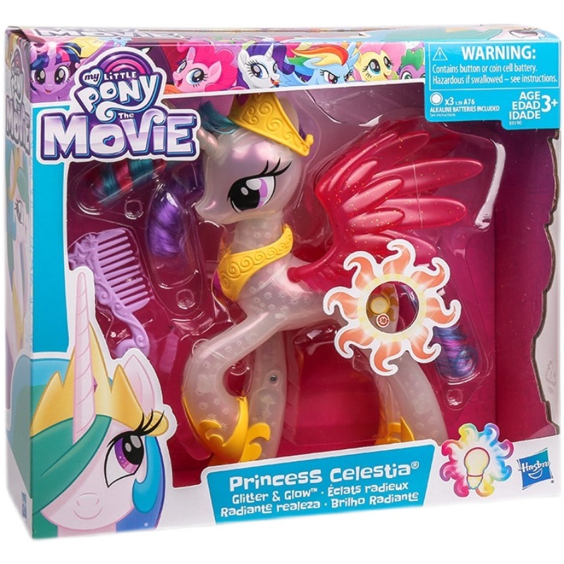 Hasbro My Little Pony Princess Celestia Cute Luminous Doll Action ...