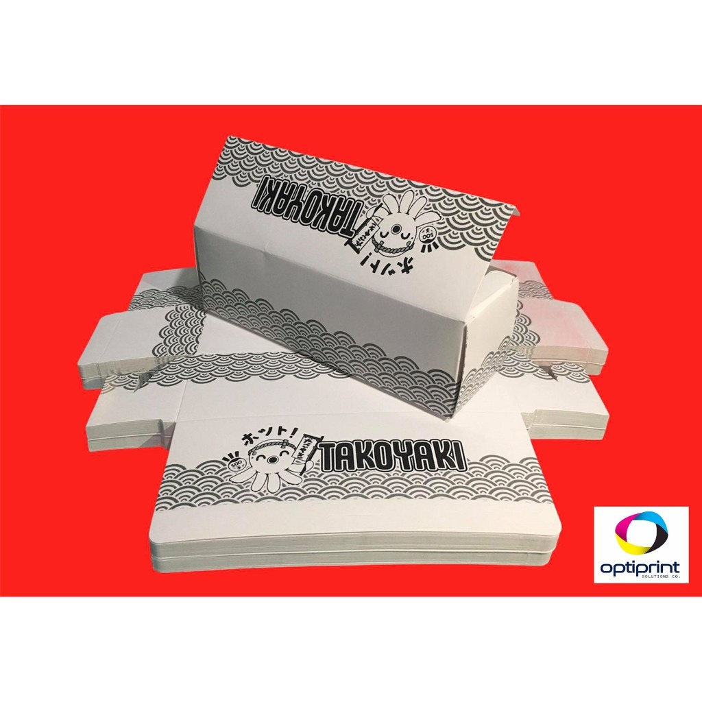 AlbJbAAp Takoyaki Box Small with Design 50pcs. | Shopee Philippines