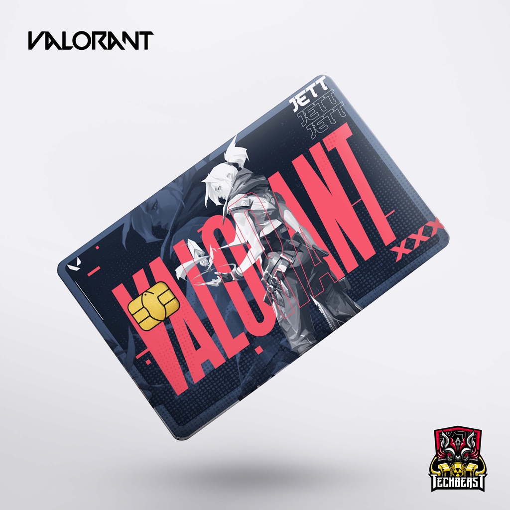 3M Valorant ATM Debit Credit Beep Card Skin Vinyl Wrap Sticker ...