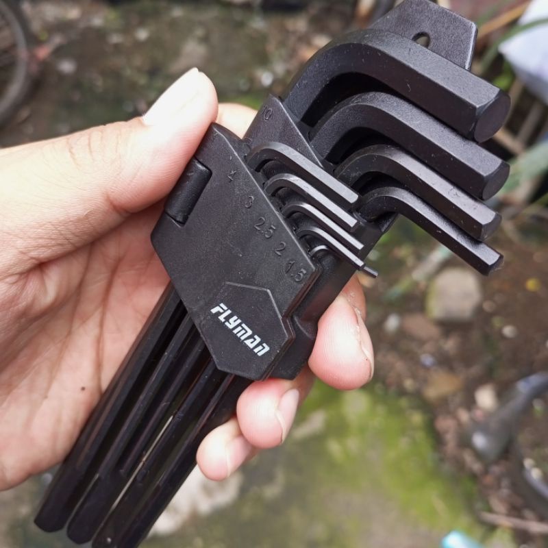 Allen wrench set original flyman hex key 9pcs set | Shopee Philippines