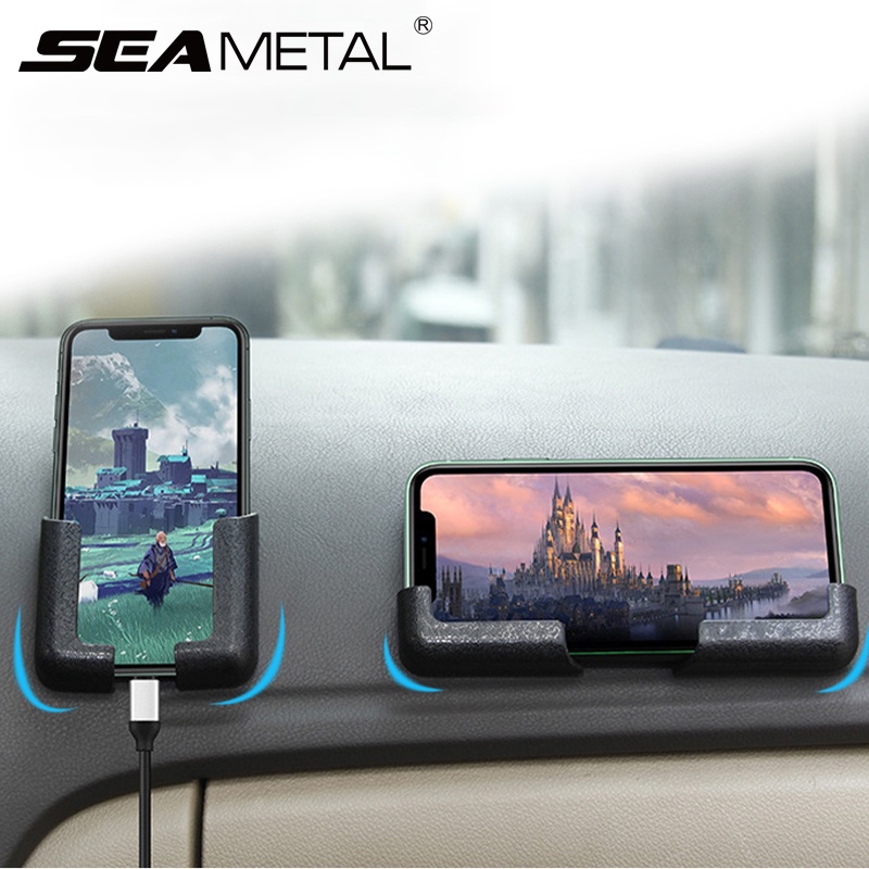 SEAMETAL Car Phone Holder Self-Adhesive Cellphone Stand Universal ...