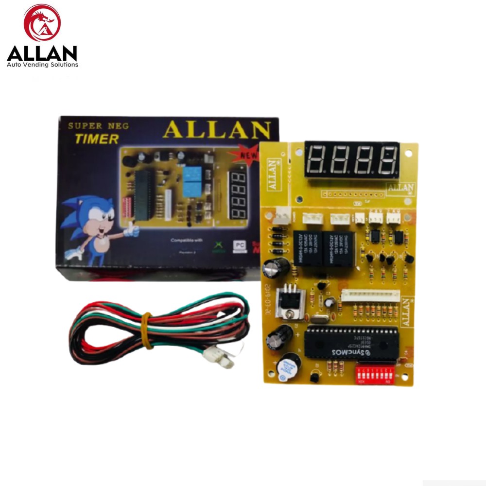 Allan Piso/Lima Timer For Pisonet /4 LED Digit Digital Timer Dual Relay ...