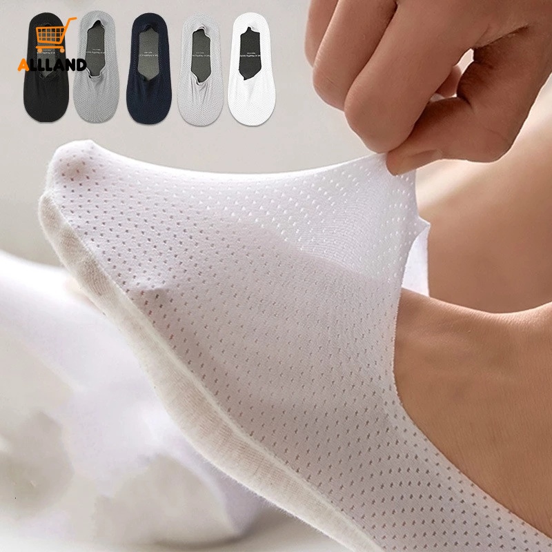 Men Casual Ultra-thin Invisible Socks/ Breathable Low Shallow Mouth Non ...