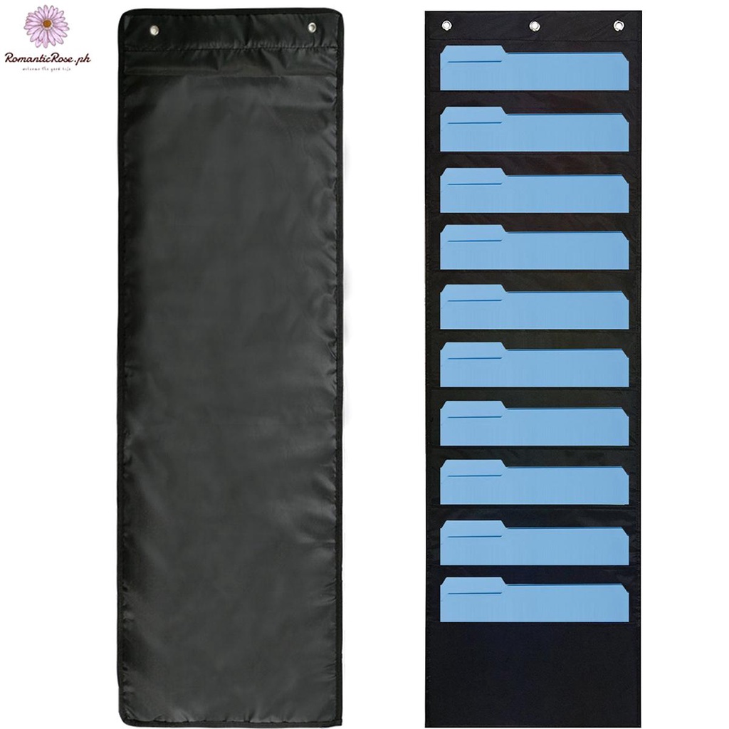 Storage Pocket Chart Wall Hanging File Organizer for File Folder Paper ...