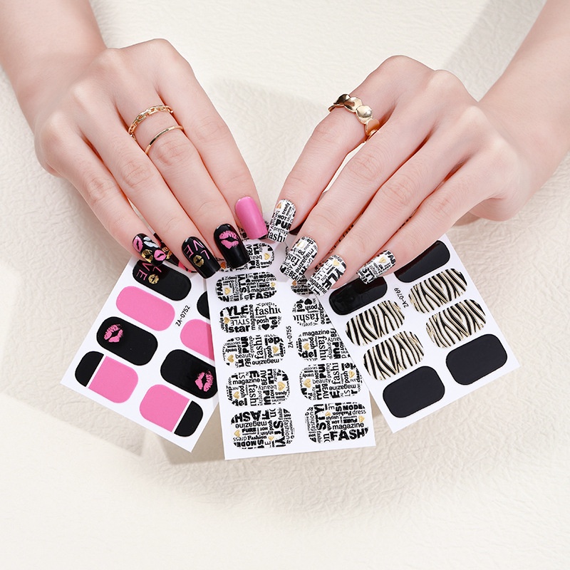 Nail sticker 3D checkerboard nail stickers sticker waterproof imitation ...