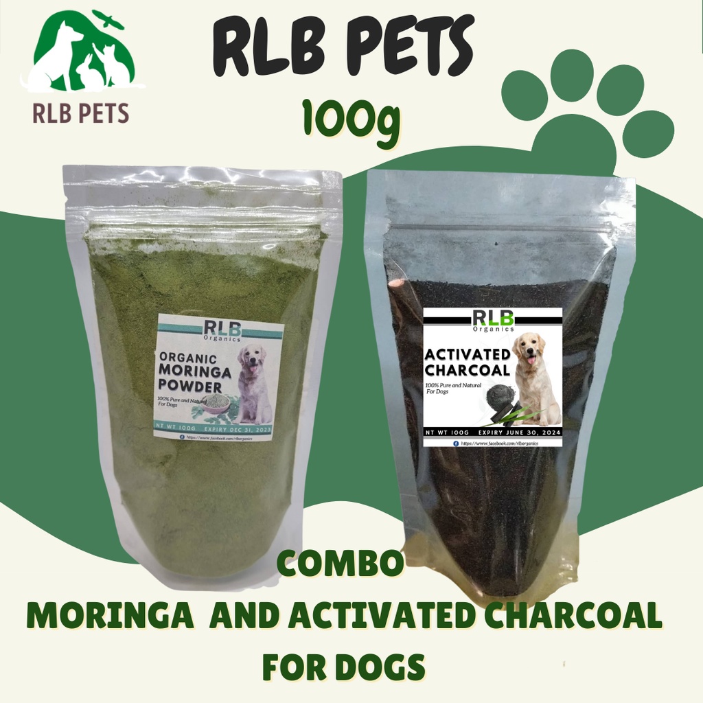100 grams Moringa Powder for Dogs and 100 grams Activated Charcoal for ...