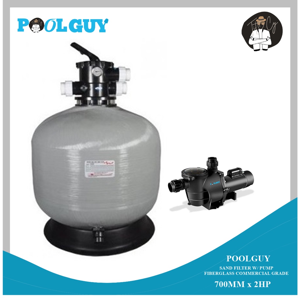 POOLGUY Sand Filter with 2HP 1.5Hp 1HP 220v 60hz Water Pump CONCRETE ...