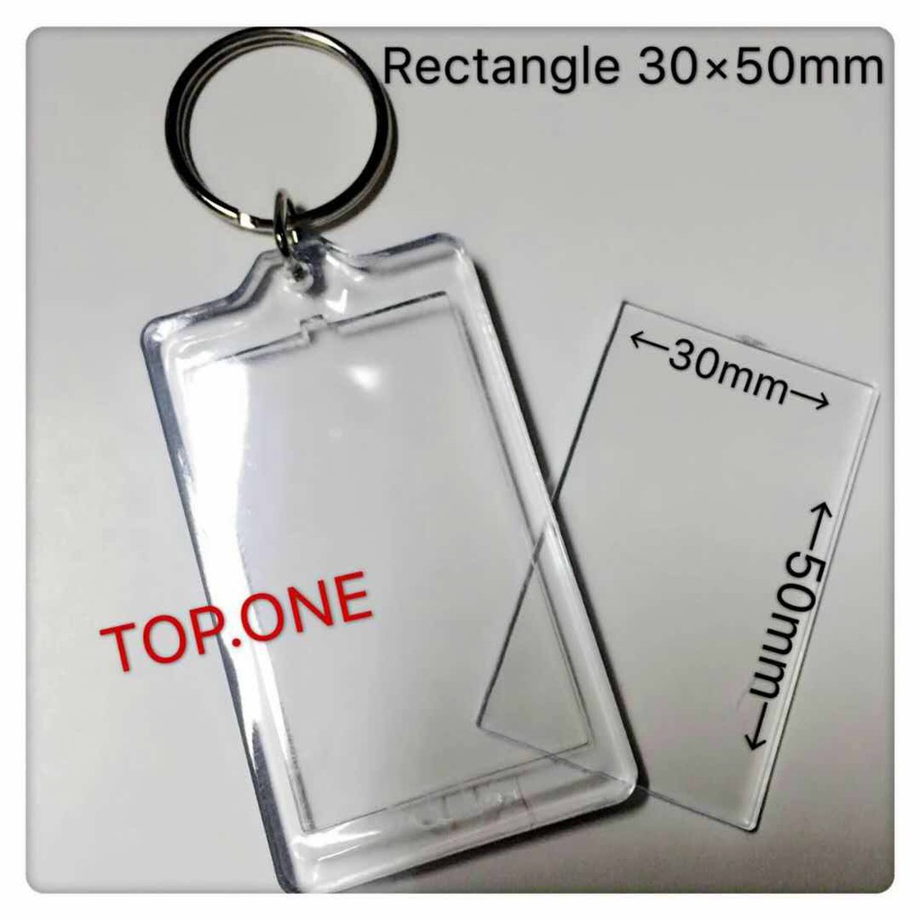 (50pcs)Acrylic keychain photo insert(DIY) | Shopee Philippines
