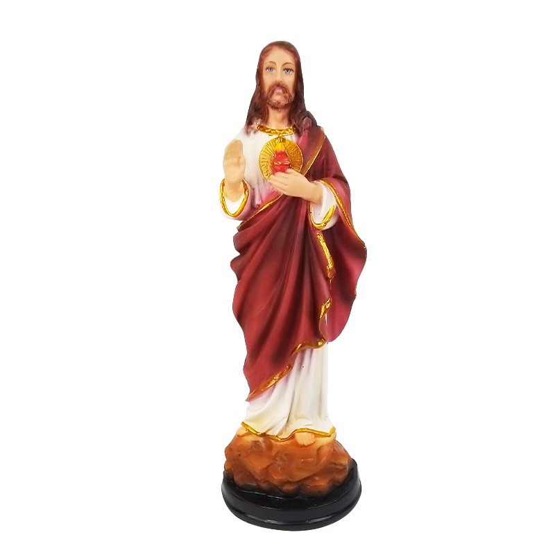 MERAH Statue Of Jesus Christ Sacred Heart Statue Spiritual Statue Of ...