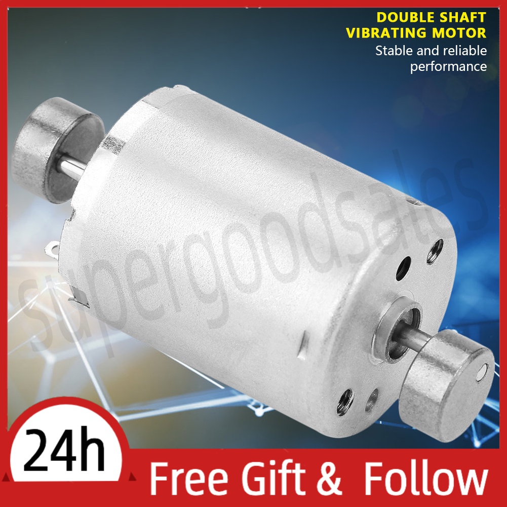 [Ready Stock] DC Double Shaft Strong Vibration Vibrating Motor 12V 31mm ...