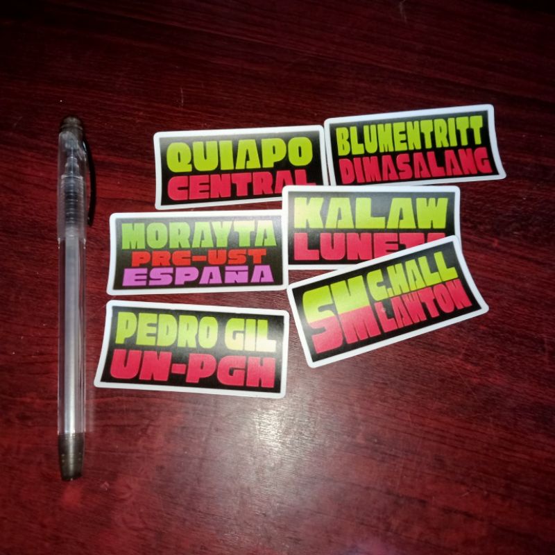 Jeepney Signage Stickers | Vinyl Matte Laminated Waterproof and ...