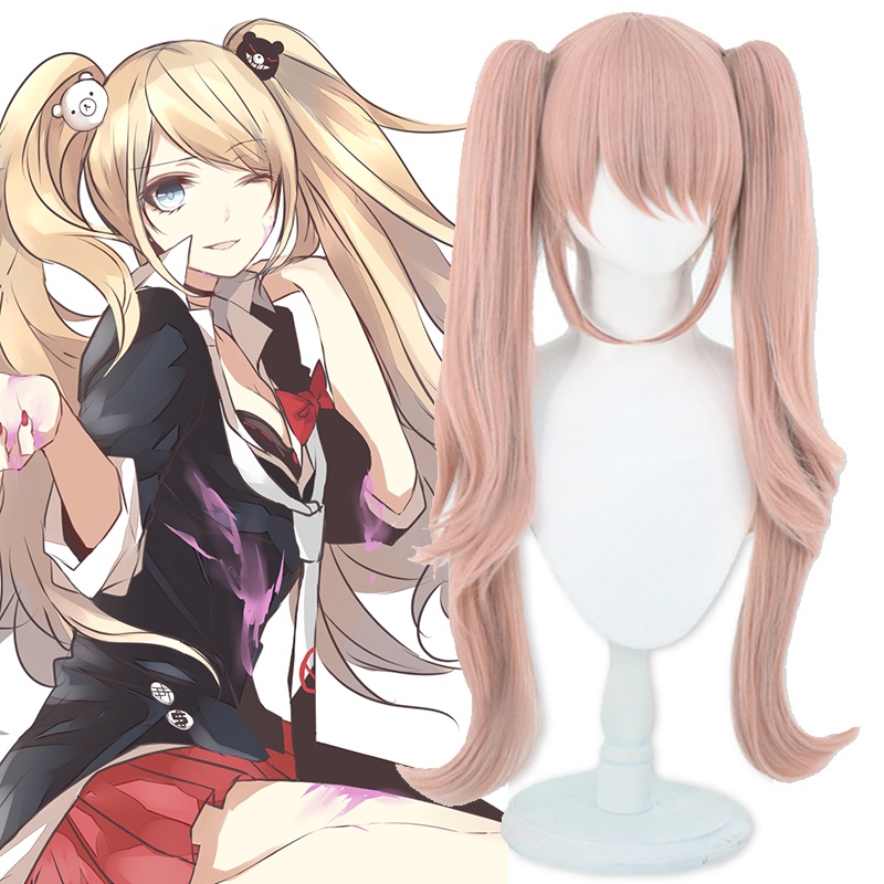 Danganronpa Enoshima Junko Cosplay Ponytails Hair Wig Clips Bunny ...
