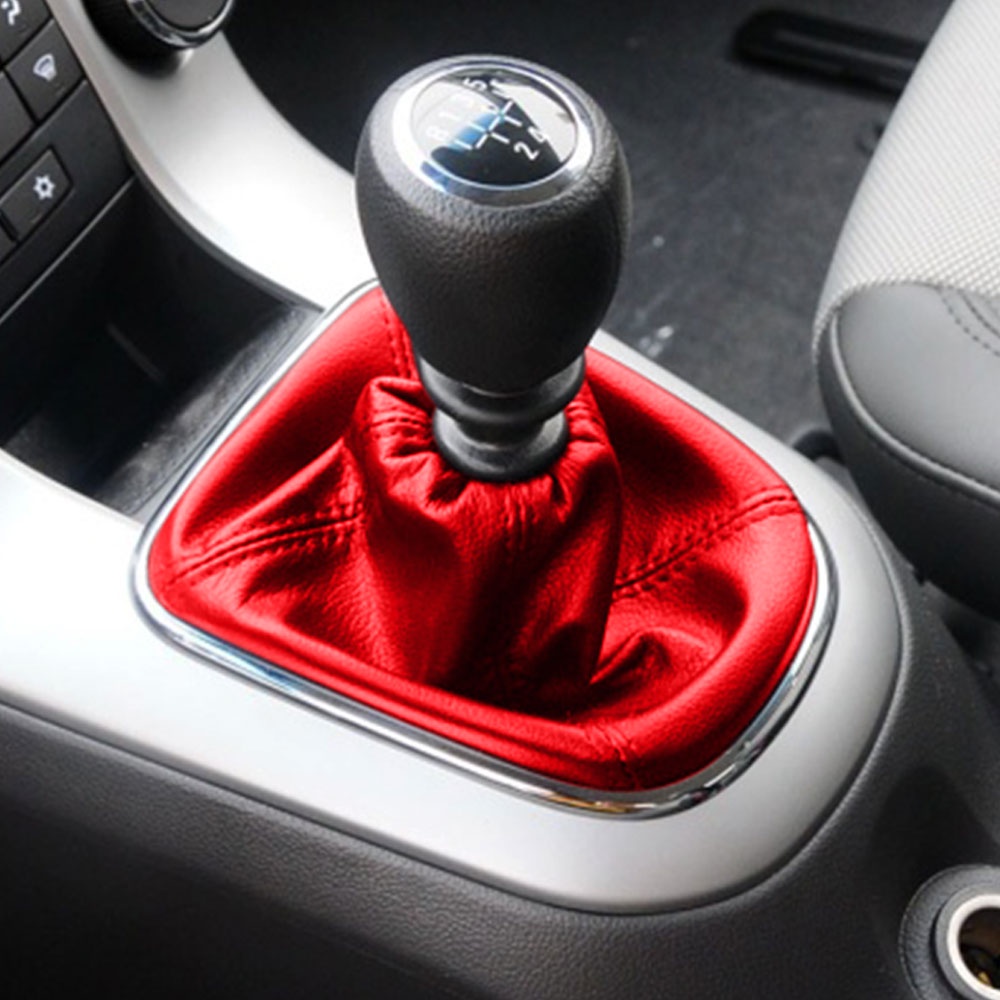Car Gear Shift Collars Gear Knob Leather Boot Dust Cover for Chevrolet ...