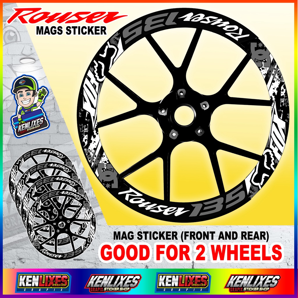 Mags Stickers for Rouser 135 (FRONT & REAR) | Shopee Philippines