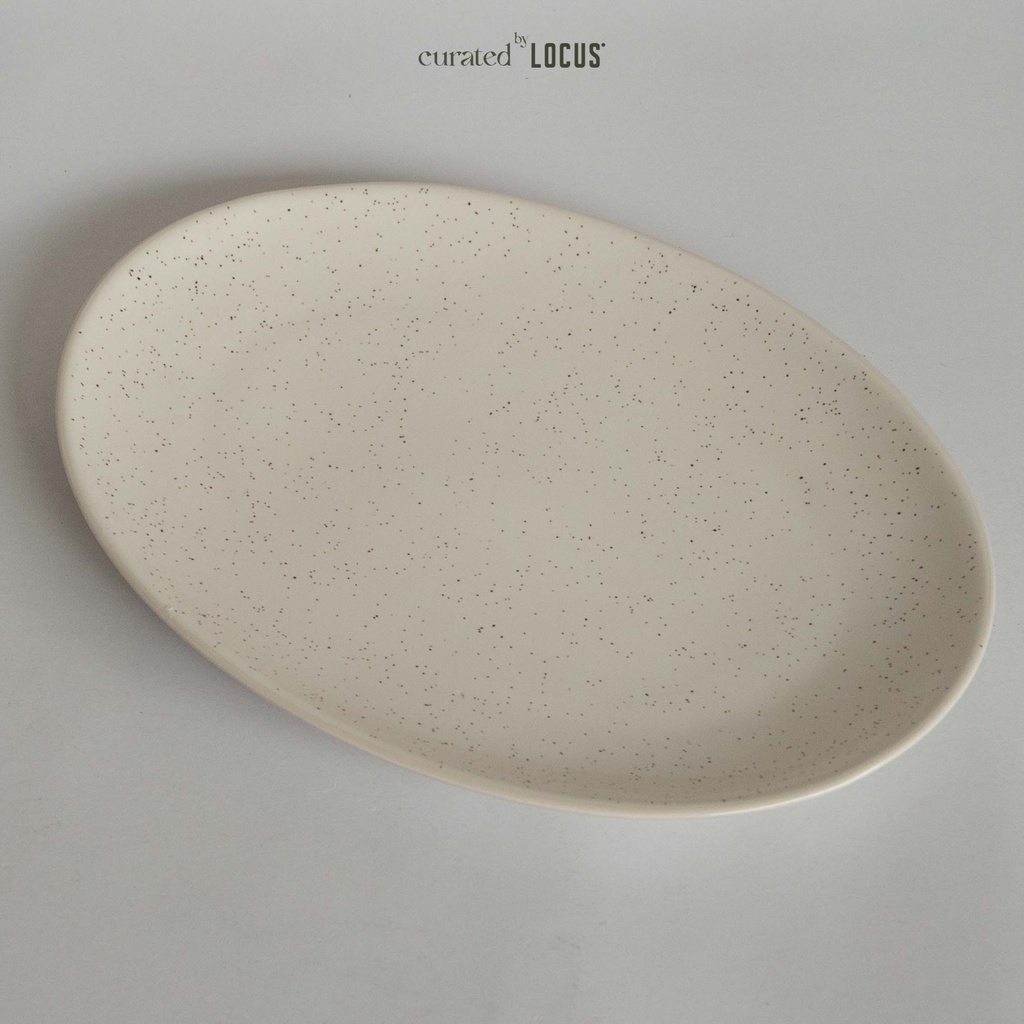 Ceramic Oval Plate - Sand/Serving Plate | Shopee Philippines