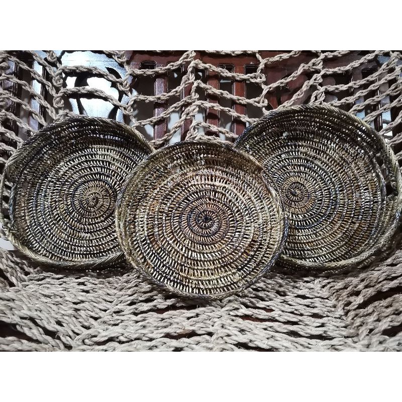 Tray basket Set of 3 round (Nito Handicraft) | Shopee Philippines