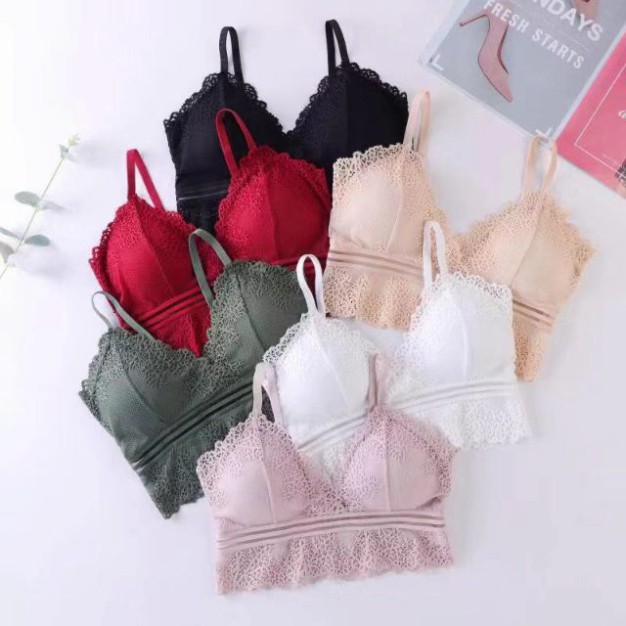 SAM SAM Women's Bra Lined Lace Bra with U-shaped Open Back, Shop ...