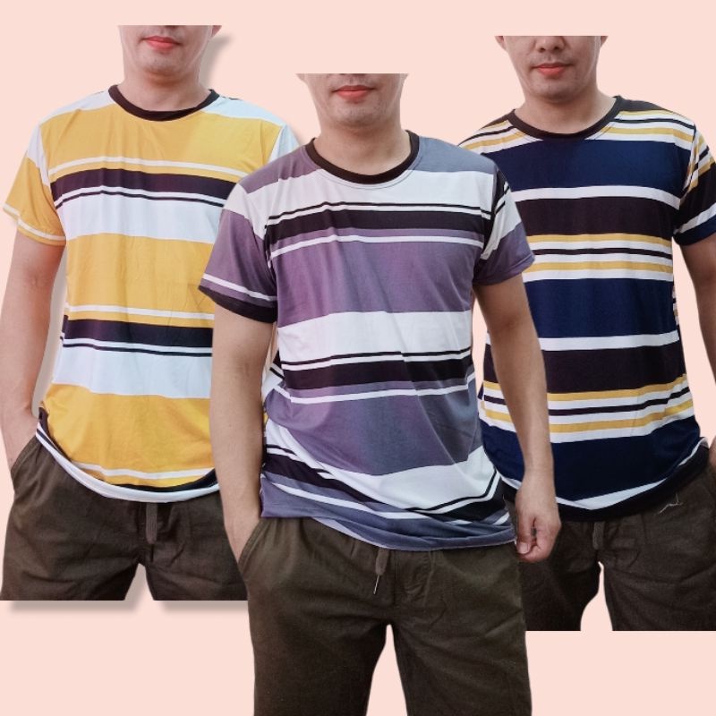 Men's Striped Shirt Freesize Small to Large Body Frame | Shopee Philippines
