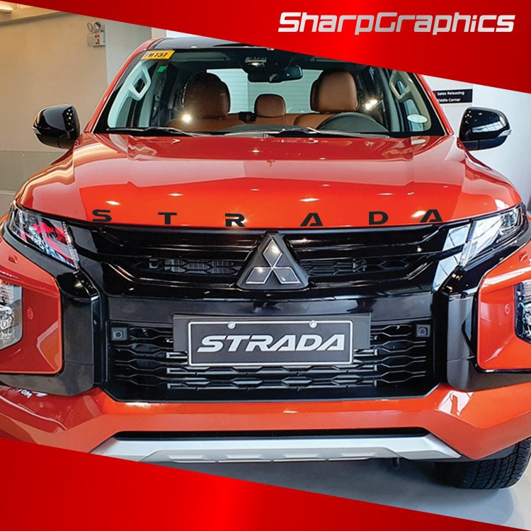 Strada Hood Sticker Mitsubishi Set Sticker Decal | Shopee Philippines