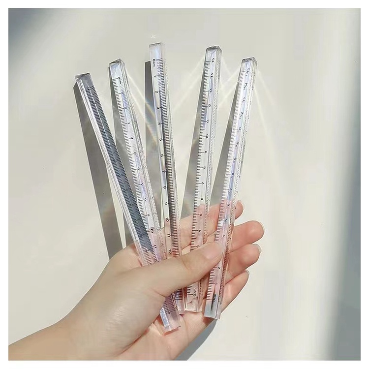 Muji style transparent ruler minimalistic triangle mathemathics ...