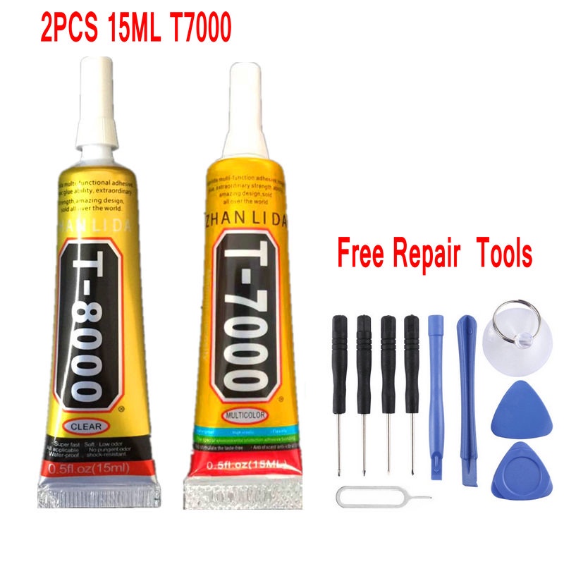 2PCS T7000 T8000 E8000 B7000 Glue Super Adhesive For phone Touch Screen Repair Frame Free Repair ...