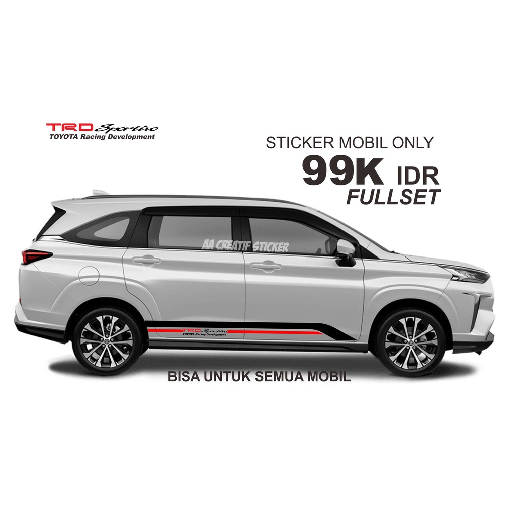 Cutting sticker for polet car trim ALL NEW AVANZA 2022 trd sportivo can ...