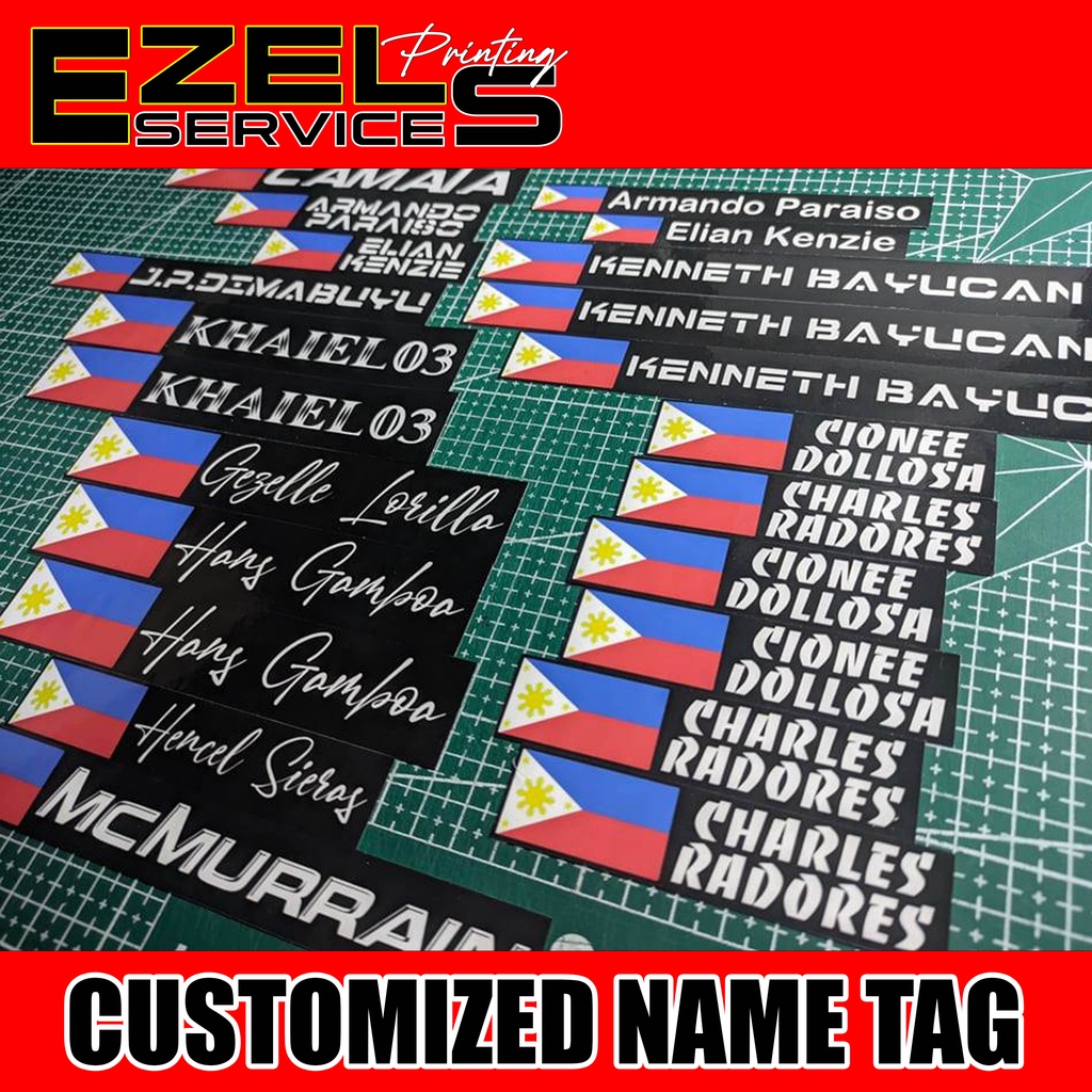 Customized PH flag with bike/motor name | Vinyl Sticker | Shopee ...