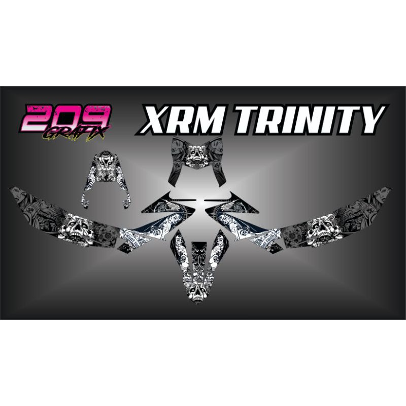 Honda Xrm trinity/carb 125 decals sticker | Shopee Philippines