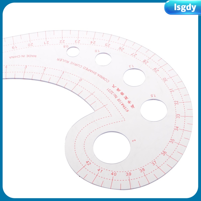 Hard Comma Shaped French Curve Ruler Sewing Garment Sewing Supplies ...