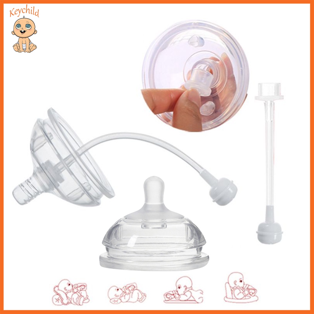 Keychild PIKO BELLO pacifier wide neck with straw replacement pacifier ...