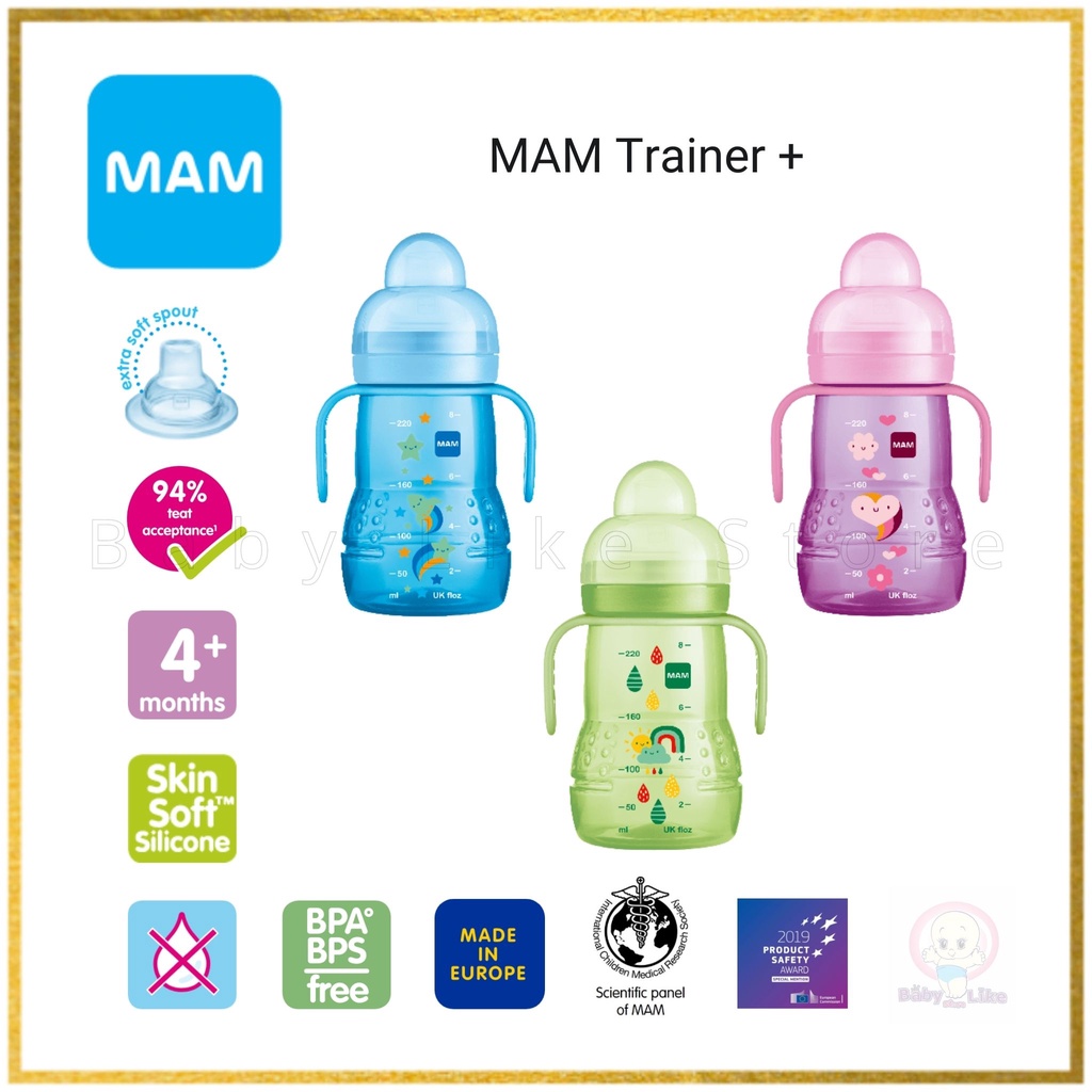 MAM Baby Bottle Trainer + 8oz/220ml | Shopee Philippines