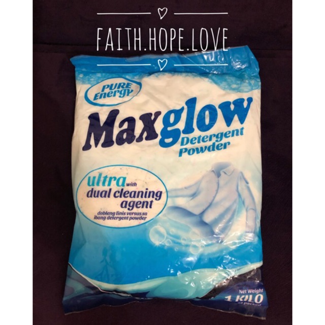 Maxglow Ultra Detergent Powder 1KG | Shopee Philippines