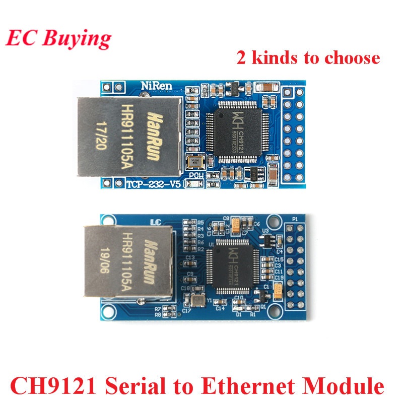 CH9121 Serial to Ethernet Network Module Convertor STM32 UART RJ45 Microcontroller Industrial ...