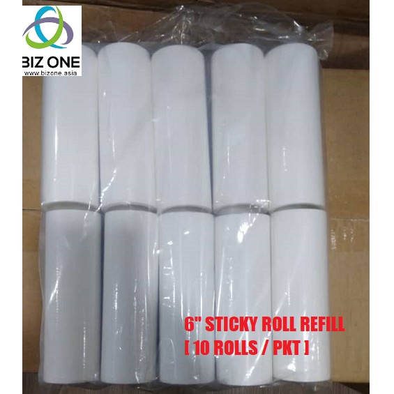 6" (160 MM) [ 10 rolls/ pkt ) Dust Remover Roller Cleanroom Sticky ...