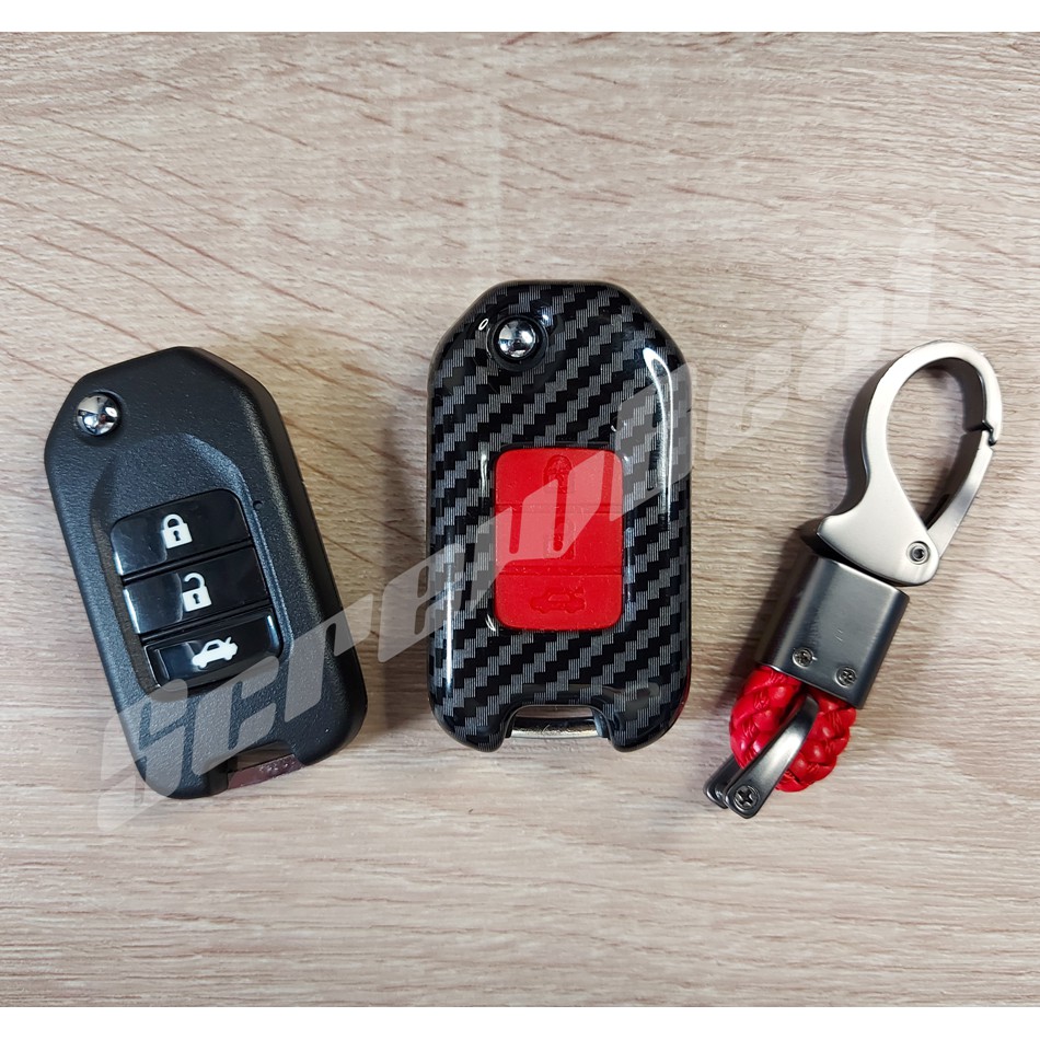 Carbon Flip Key Case for Honda Brio City | Shopee Philippines