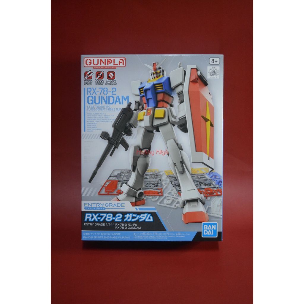 Bandai Entry Grade 1/144 Scale RX-78-2 Gundam Plastic Model Kit | Shopee Philippines