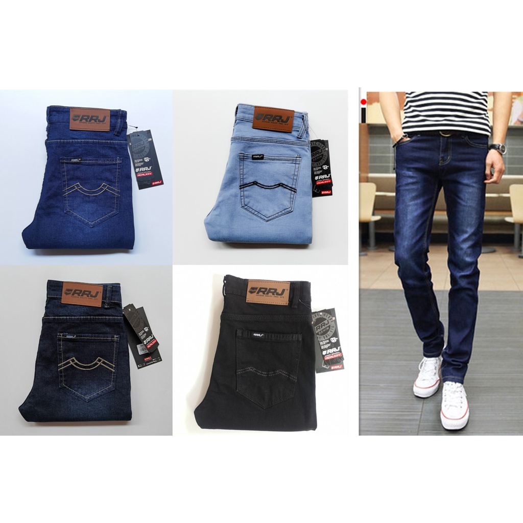 6 Men's Pants High Quality Maong Stretchable Skinny Jeans | Shopee ...