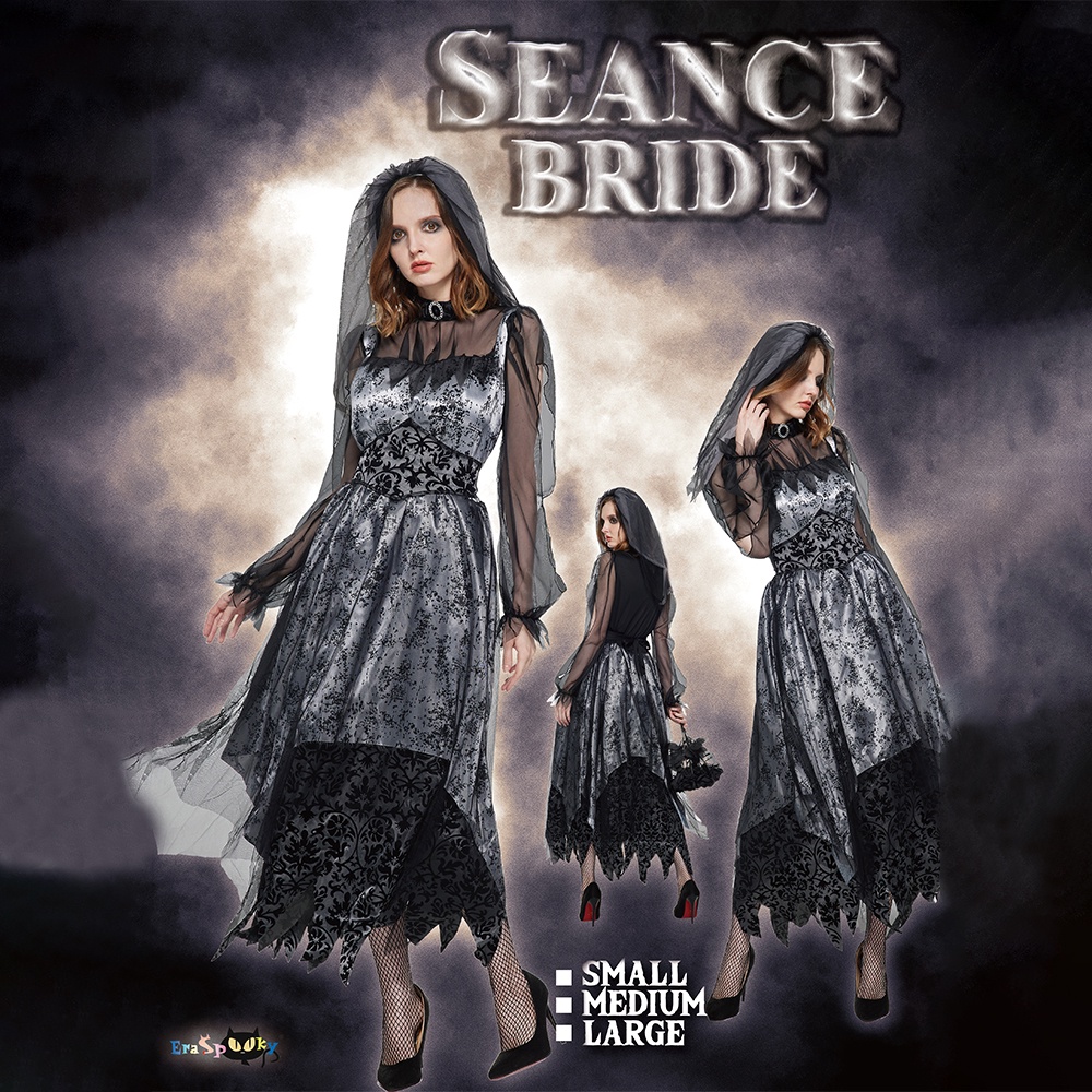 COD Women's Deluxe Pretty Ghost Bride Halloween Costume Female Haunted ...