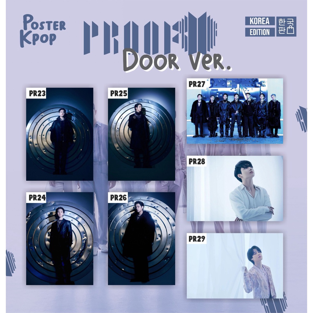 Bts PROOF Door Poster Ver. Part 2 Kpop Bangtan Boys 2022 Boyband Korea Retail | Shopee Philippines