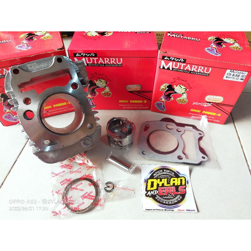 Mutarru Cylinder Block 52.4mm For Wave 125 Xrm125 Rs125 | Shopee ...