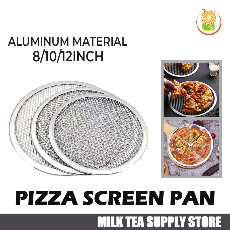 Pizza Screen Pizza Pan Round Mesh Tray Thin Crust Tray Baking Tool 8/10 ...