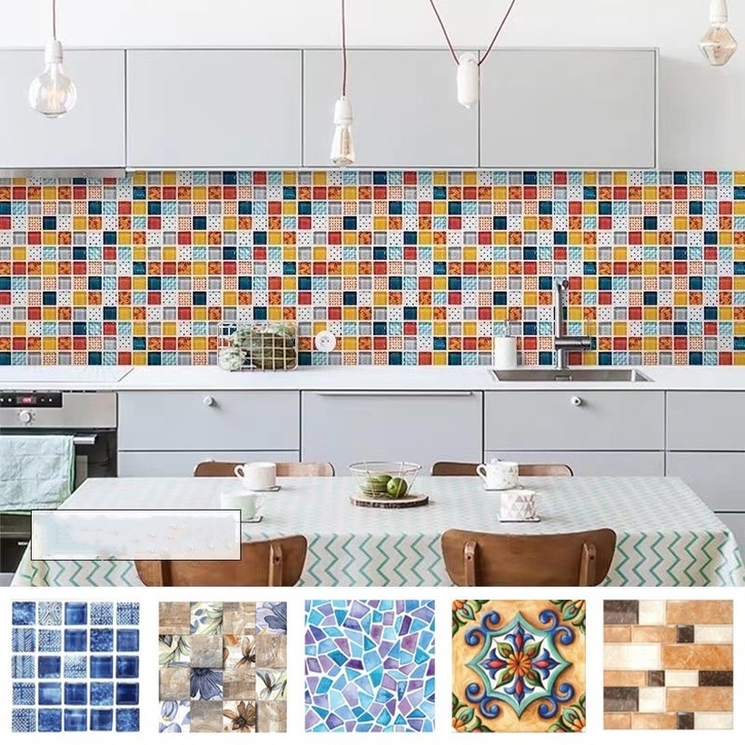 3D Matte Surface Tiles Sticker Transfers Covers for Kitchen Bathroom ...