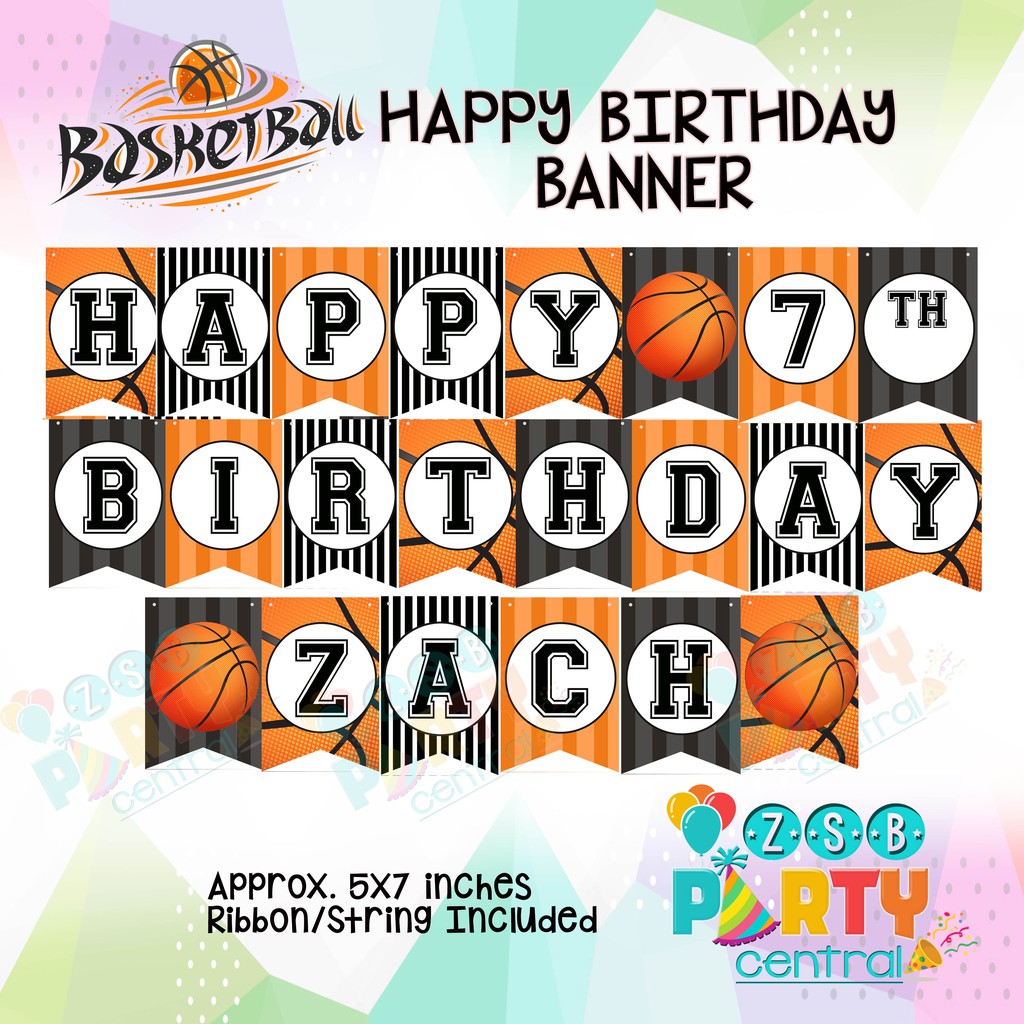 Basketball Birthday Banner | Shopee Philippines