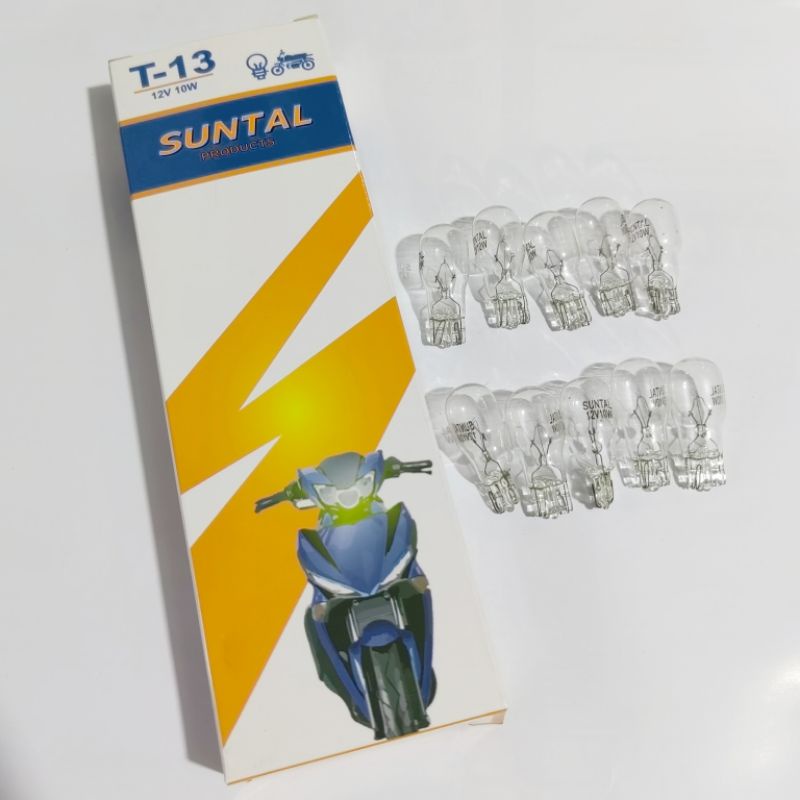 SUNTAL METER BULB WEDGE - T6.5 12V 1.7W & W/BULB WEDGE T-13 12V 10W - (10pcs/box) | Shopee ...