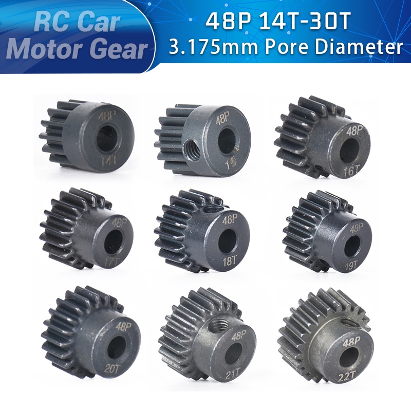 Metal Steel Motor Gear 48P 14T 15T 16T 17T 18T 19T 20T 22T 24T 25T 26T ...